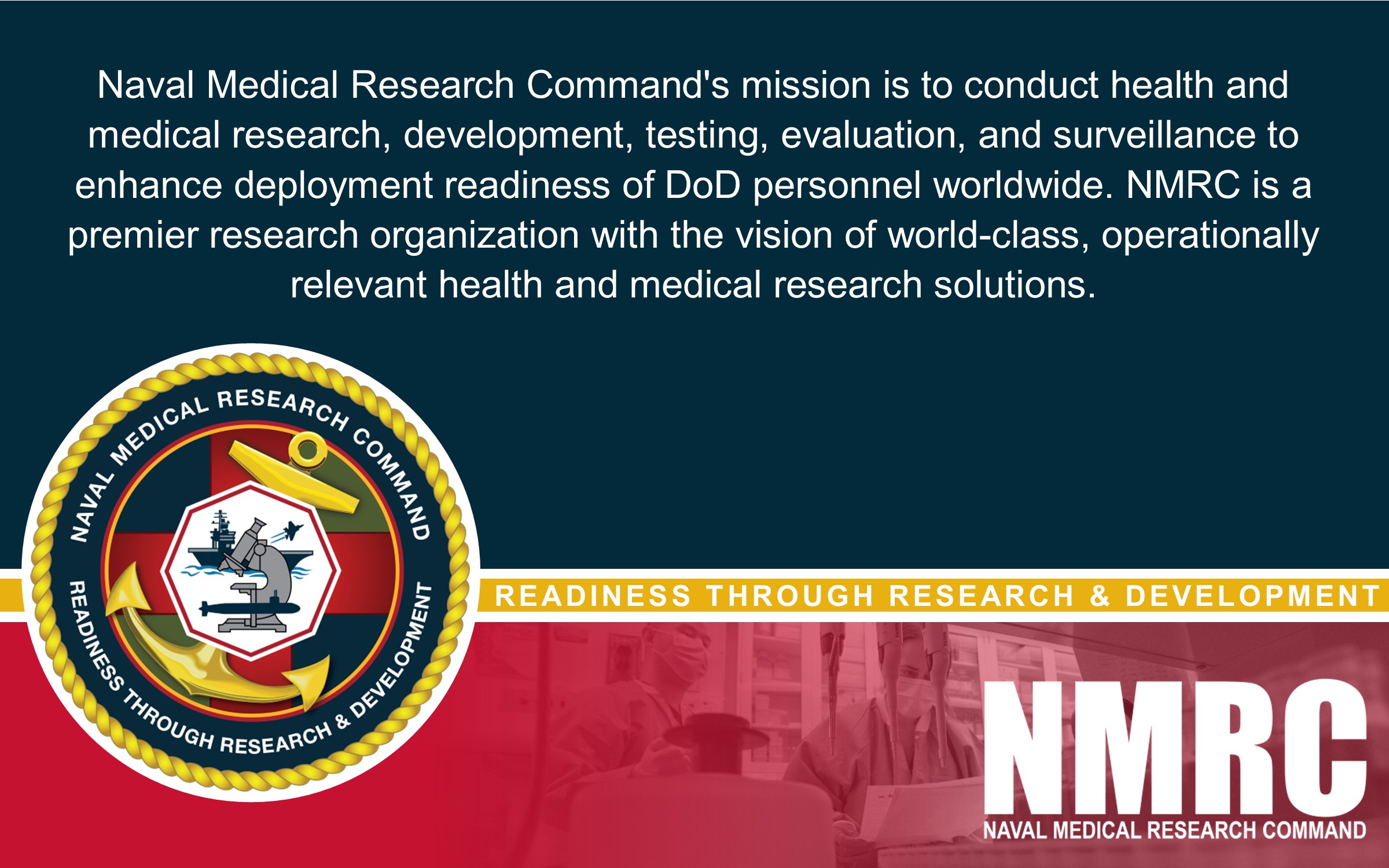 Navy Medicine > Naval Medical Research Command