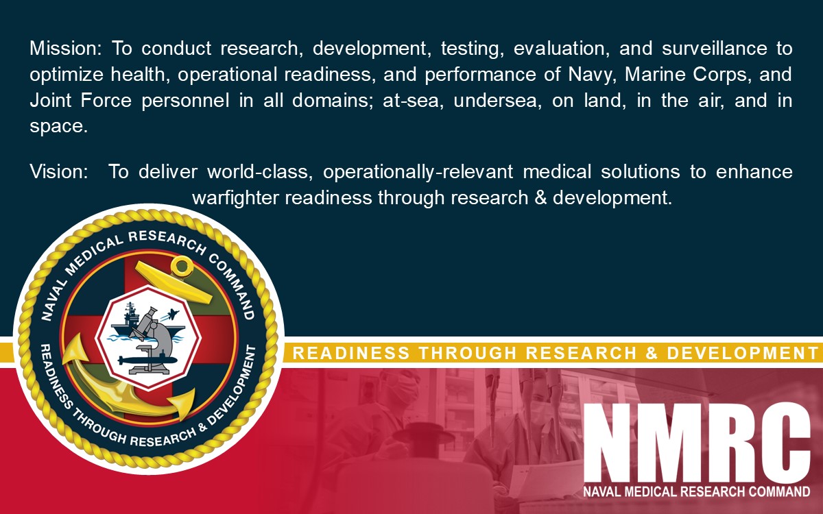 Navy Medicine > Naval Medical Research Command